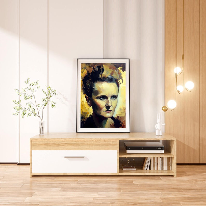 Marie Curie Oil Painting Art Print Portrait POSTER 3 | Science ...