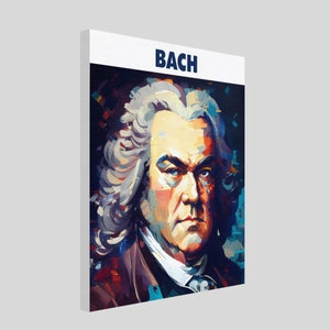 Johann Sebastian Bach Oil Painting Art Print Portrait POSTER 5 ...