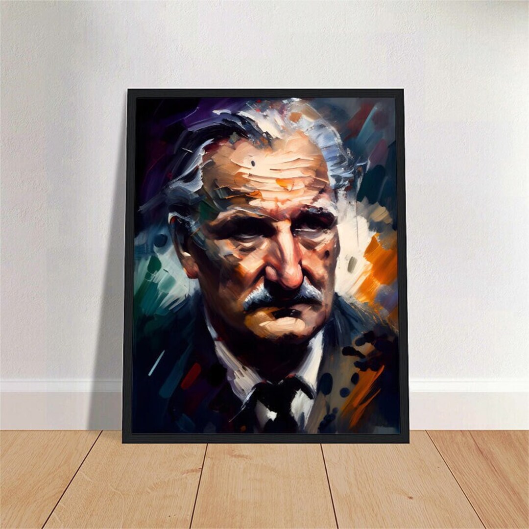 Martin Heidegger Oil Painting Art Print Portrait POSTER | Philosophy ...