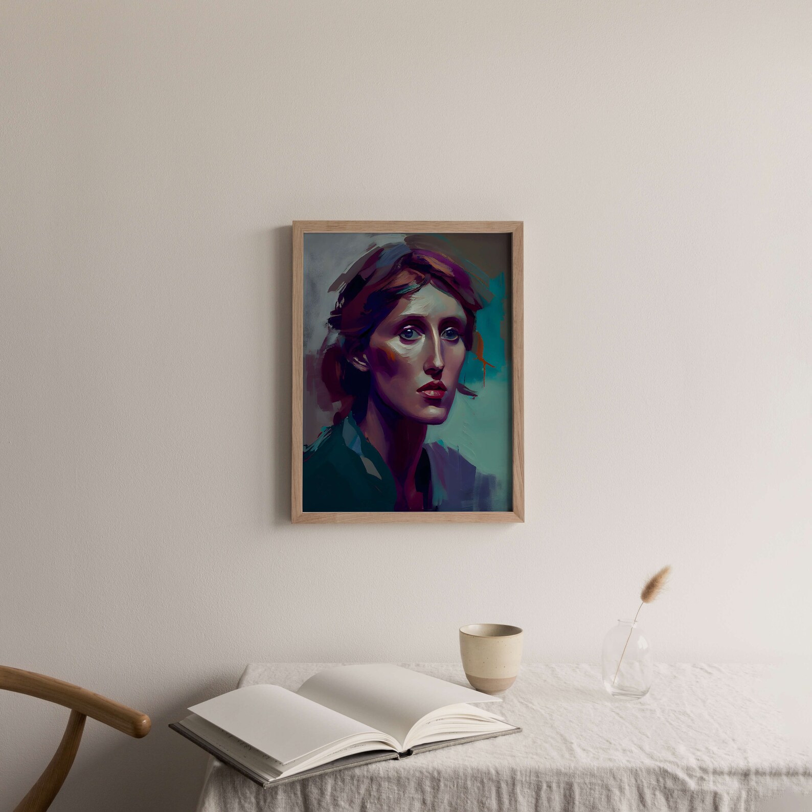 Virginia Woolf Oil Painting Art Print Portrait POSTER 3 - Etsy