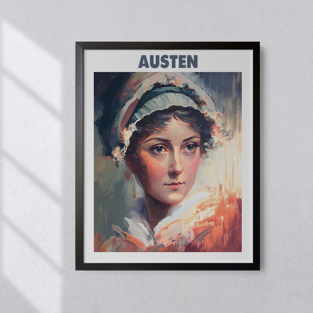 Jane Austen Oil Painting Art Print Portrait POSTER 1 | Classic ...