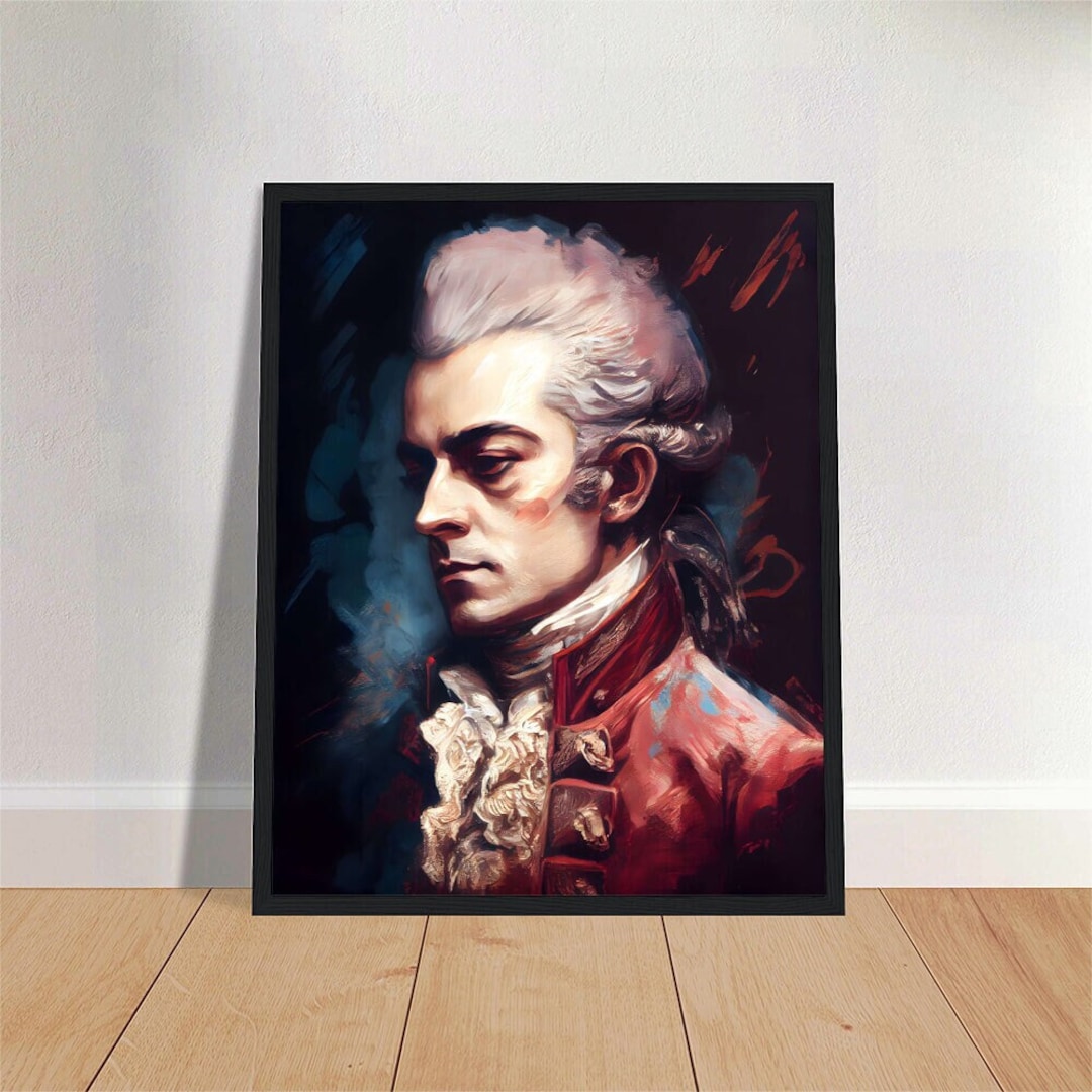 Wolfgang Amadeus Mozart Oil Painting Art Print Portrait POSTER 1 ...