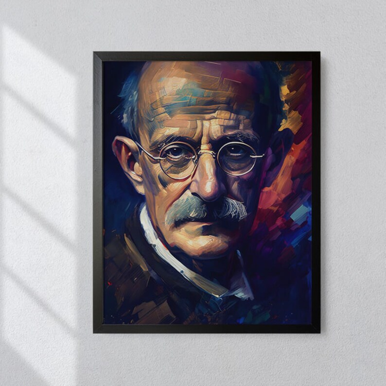 Max Planck Oil Painting Art Print Portrait POSTER Science - Etsy