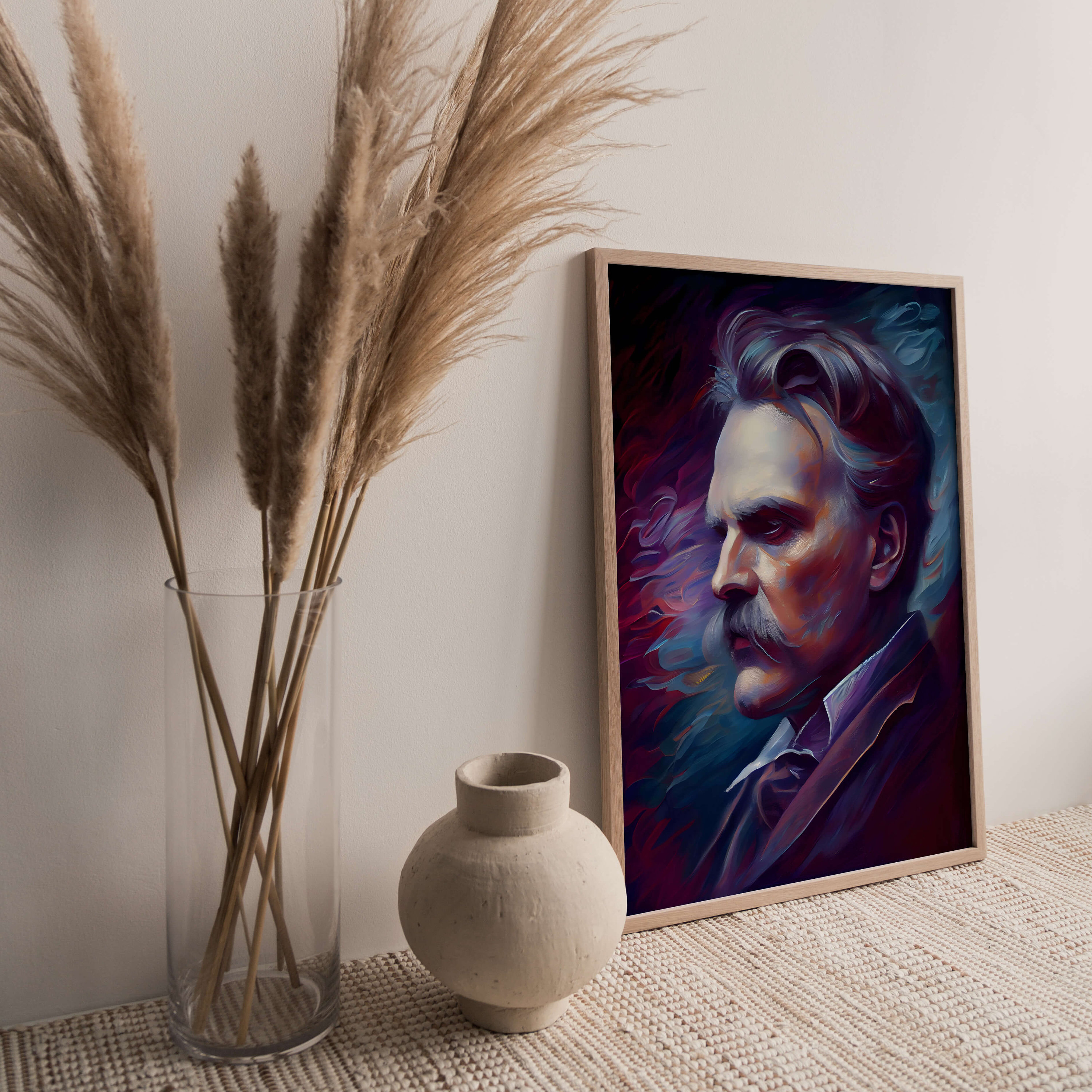 Friedrich Nietzsche Oil Painting Art Print Portrait POSTER - Etsy