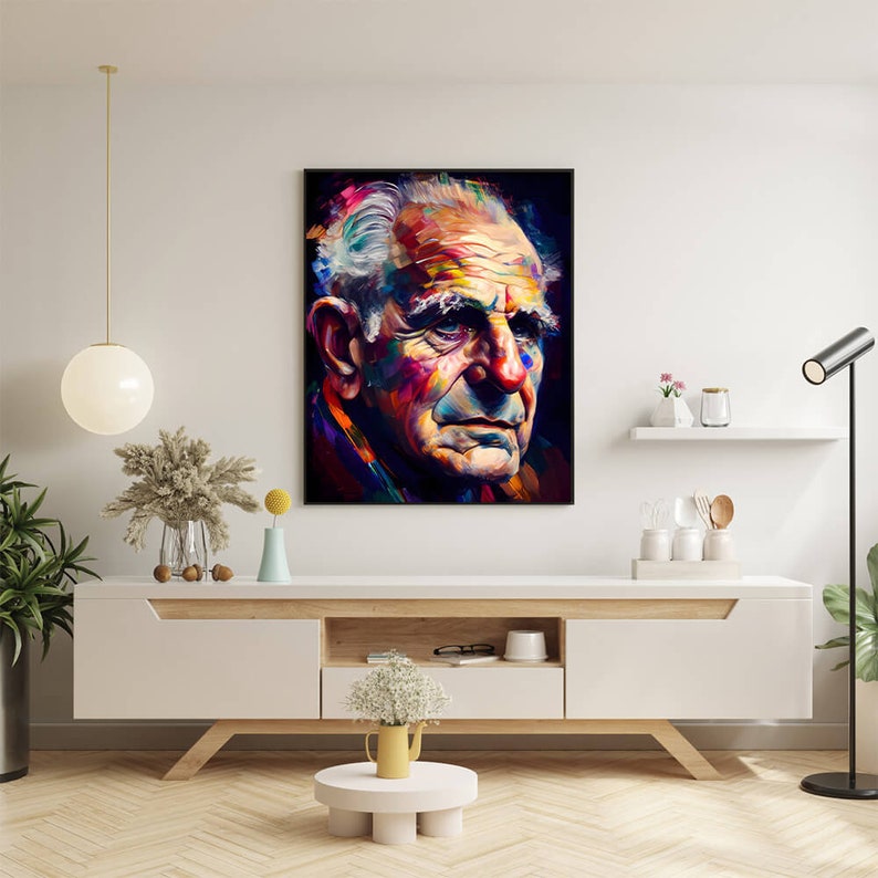 Karl Popper Oil Painting Art Print Portrait POSTER | Philosophy of ...