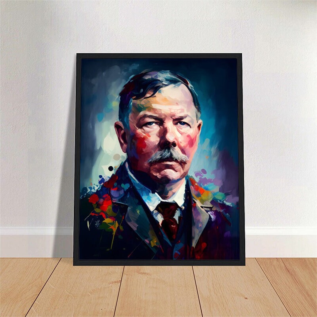 Arthur Conan Doyle Oil Painting Art Print Portrait POSTER 2 | Classic ...