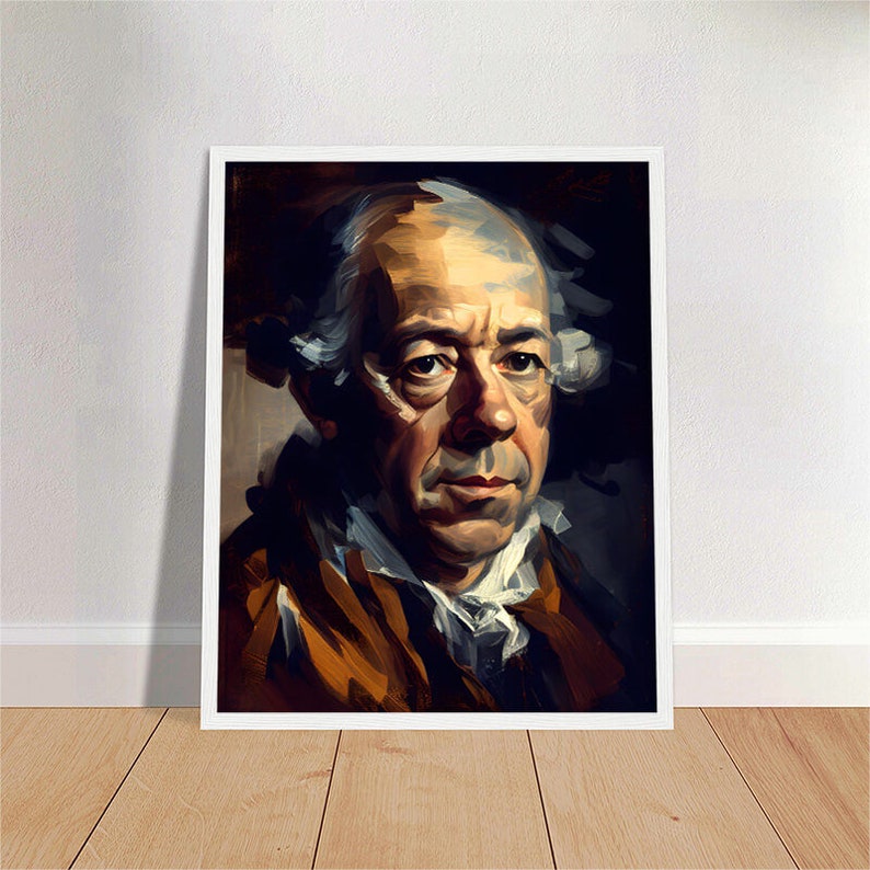 Leonhard Euler Oil Painting Art Print Portrait POSTER 2 | Mathematics ...
