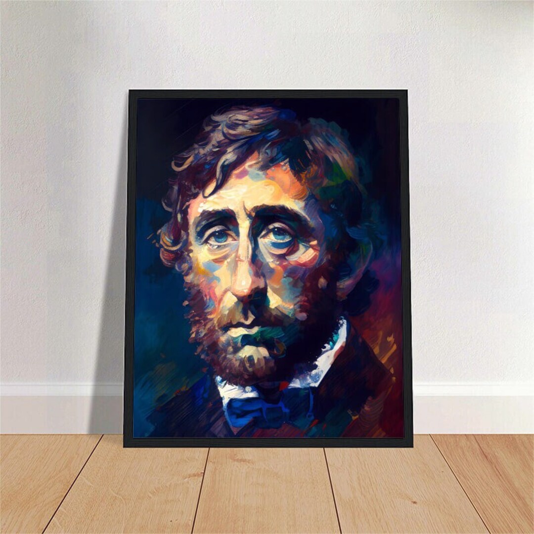Henry David Thoreau Oil Painting Art Print Portrait POSTER 3 ...