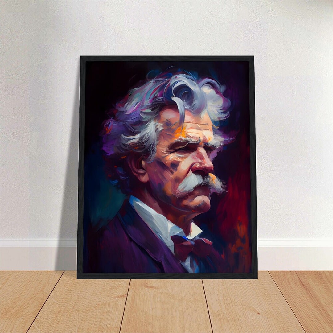 Mark Twain Oil Painting Art Print Portrait POSTER 2 | Classic ...