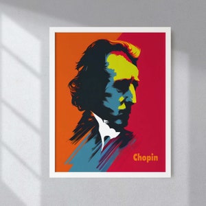 Frédéric Chopin Painting Art Print Portrait POSTER | Classical Music ...