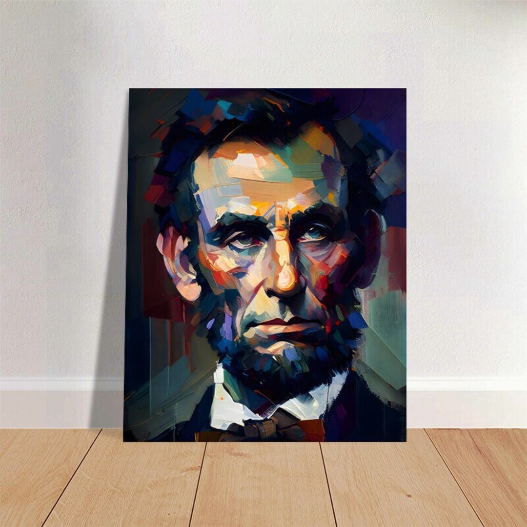 Abraham Lincoln Oil Painting Art Print Portrait POSTER 3 | American ...
