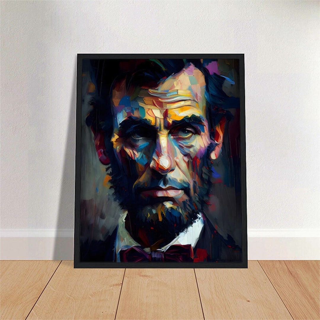 Abraham Lincoln Oil Painting Art Print Portrait POSTER 4 | American ...