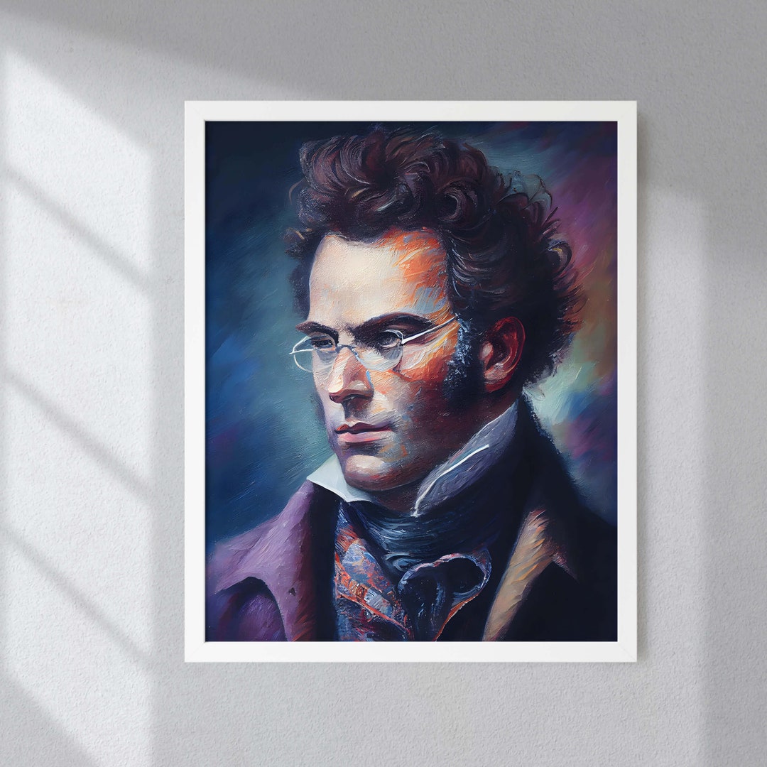 Franz Schubert Oil Painting Art Print Portrait POSTER - Etsy