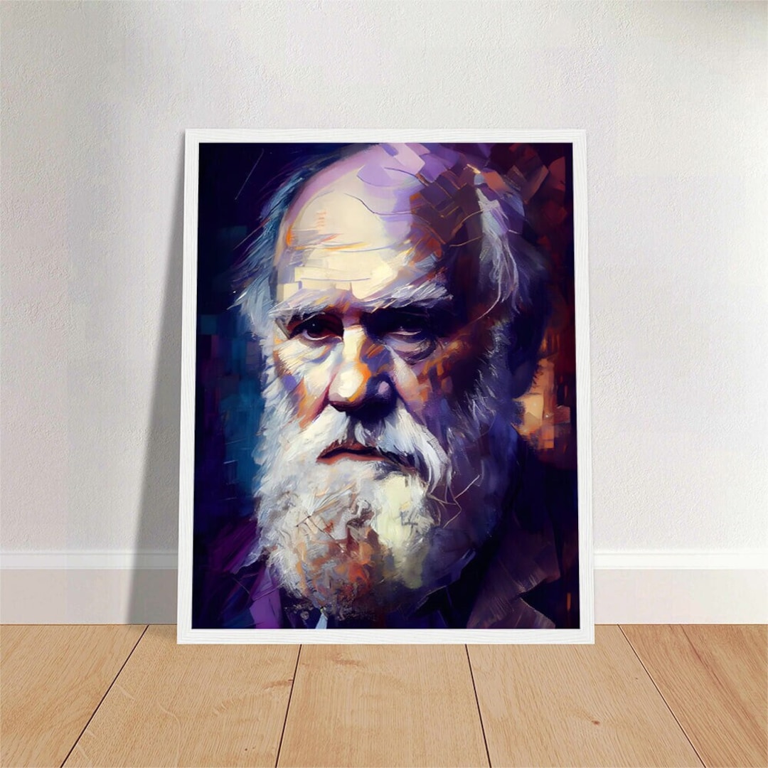 Charles Darwin Oil Painting Art Print Portrait POSTER 4 | Science ...