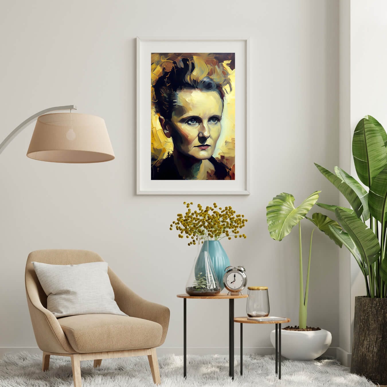 Marie Curie Oil Painting Art Print Portrait POSTER 3 | Science ...