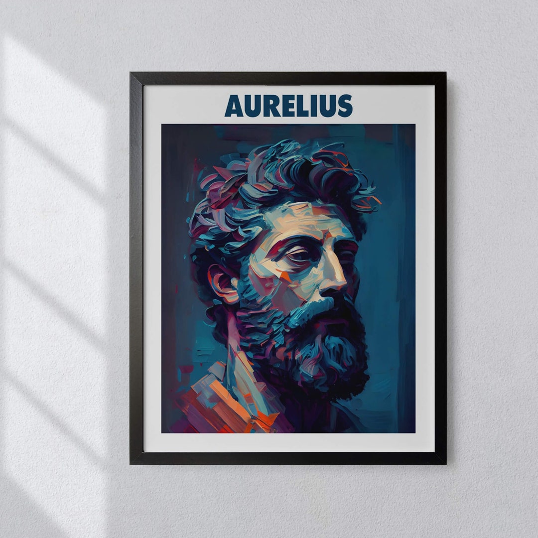 Marcus Aurelius Oil Painting Art Print Portrait POSTER 1 | History ...