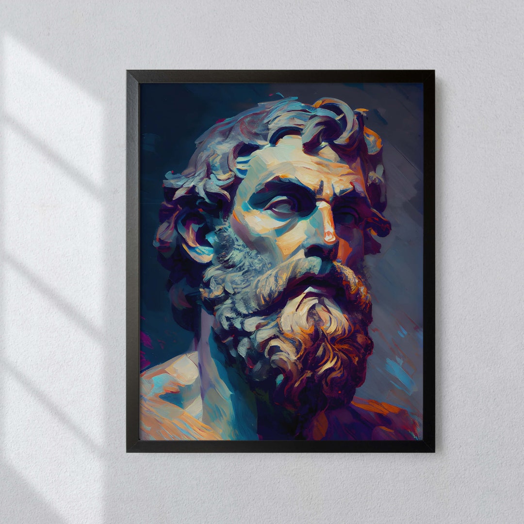 Sophocles Oil Painting Art Print Portrait POSTER 1 Classical - Etsy