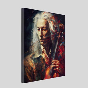 Antonio Vivaldi Oil Painting Art Print Portrait POSTER | Classical ...