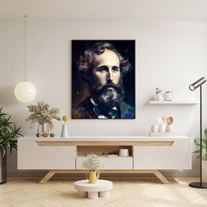 James Clerk Maxwell Oil Painting Art Print Portrait POSTER | Science ...