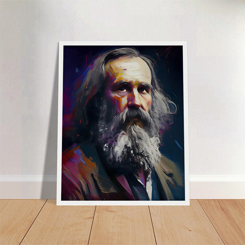 Dmitri Mendeleev Oil Painting Art Print Portrait POSTER | Science ...