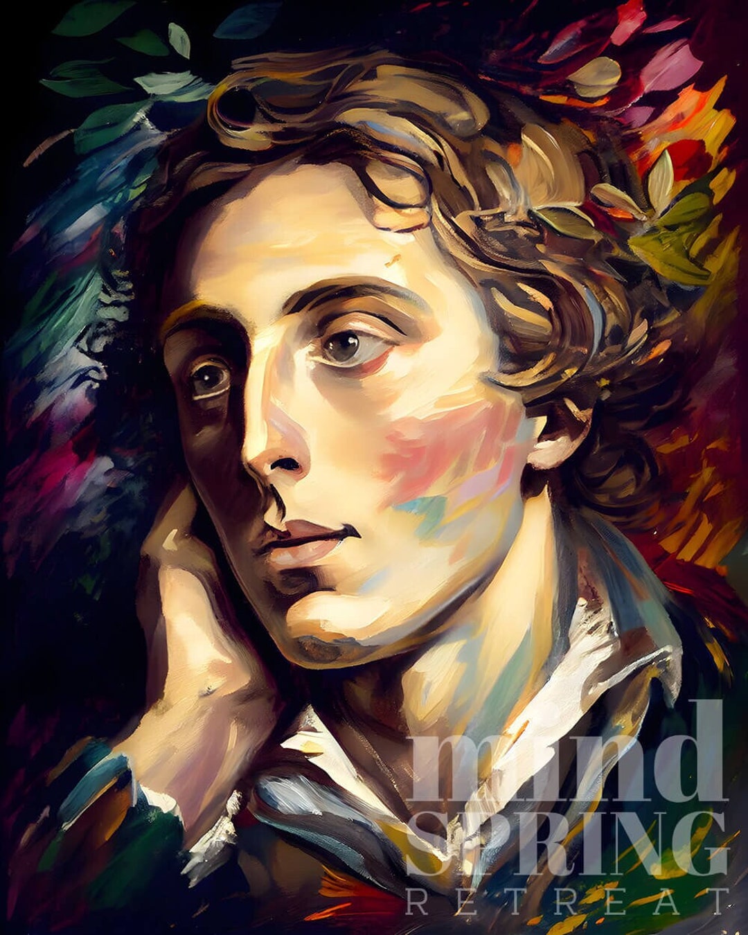 John Keats Oil Painting Art Print Portrait POSTER Classic Literature ...