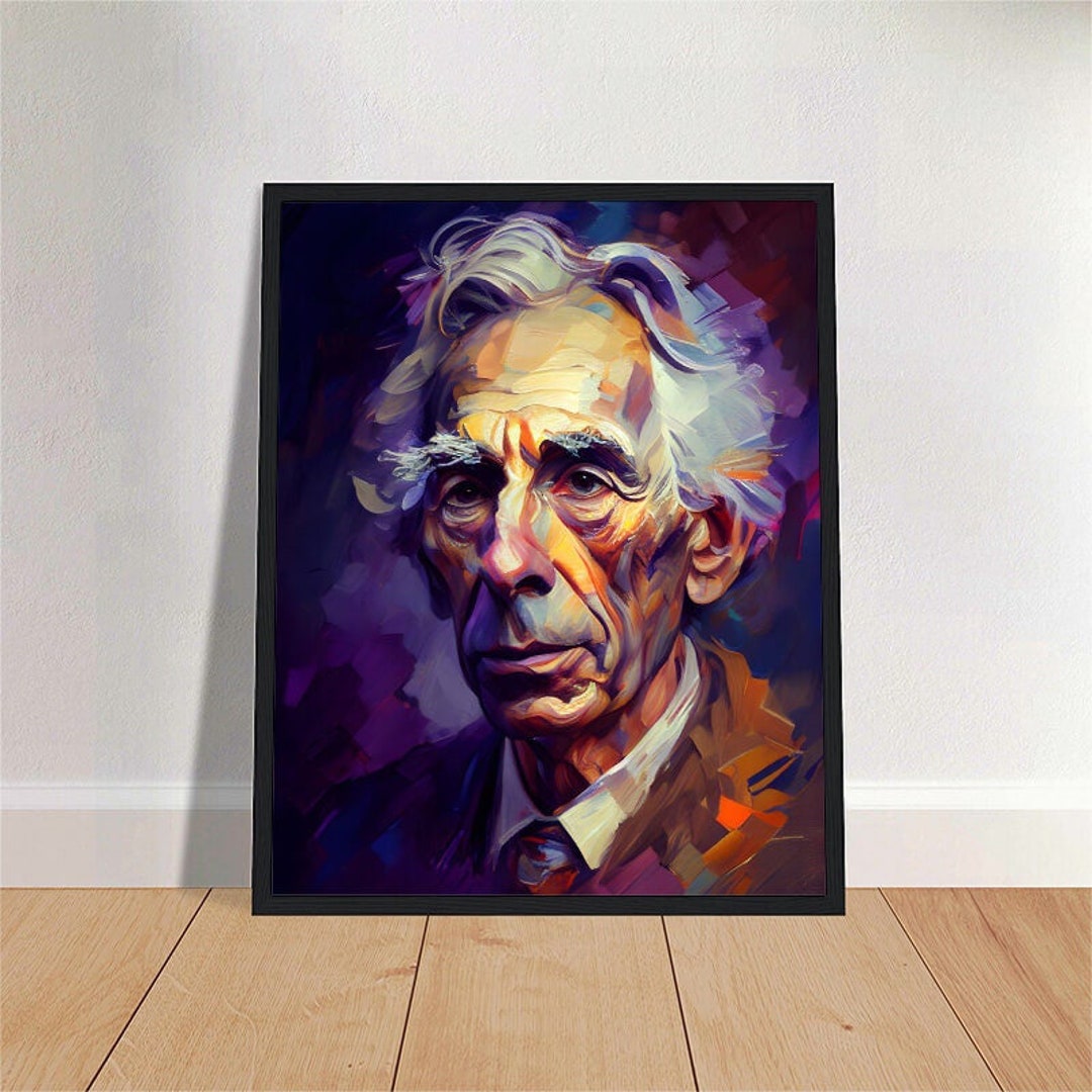Bertrand Russell Oil Painting Art Print Portrait POSTER | Philosophy ...