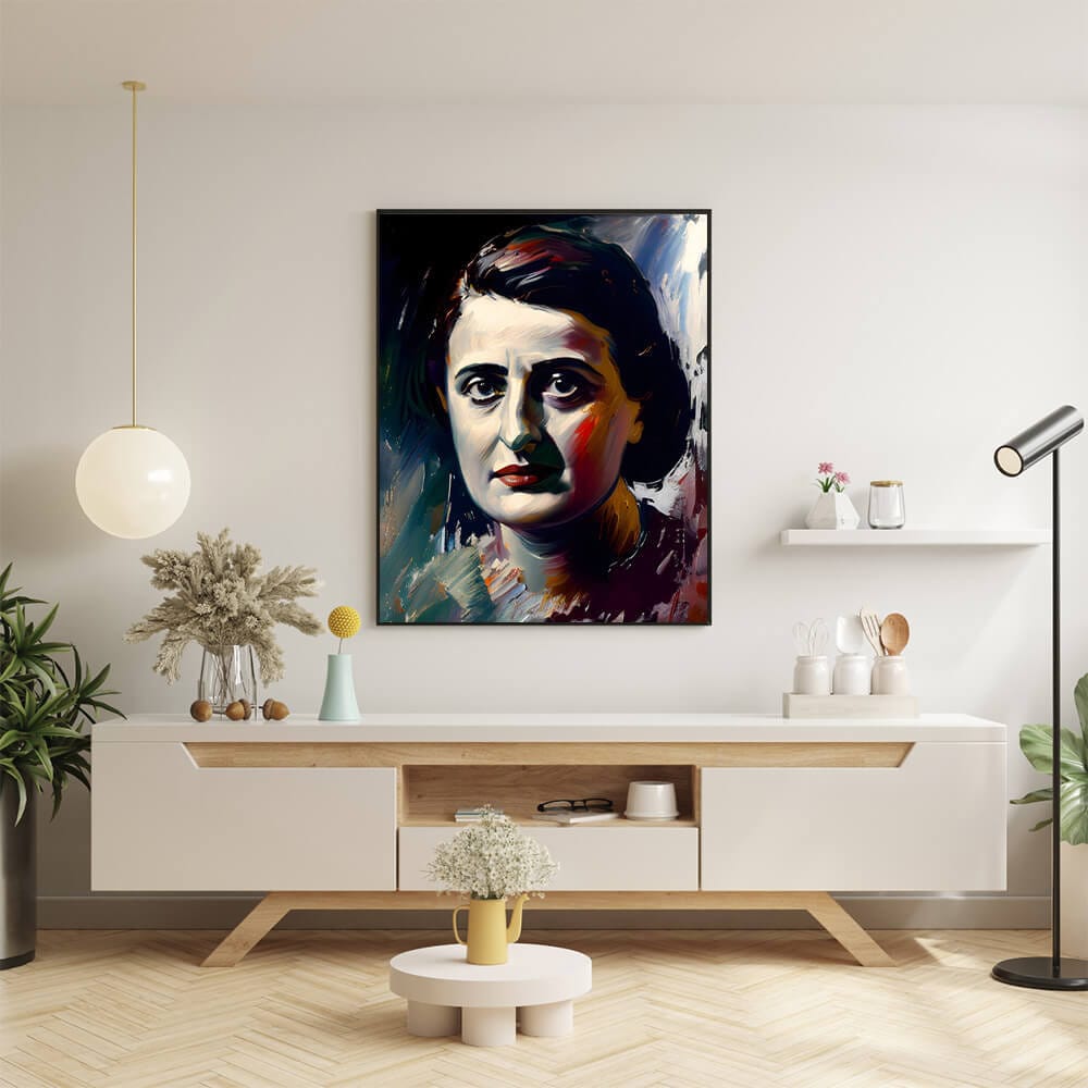 Ayn Rand Oil Painting Art Print Portrait POSTER 2 Philosophy - Etsy