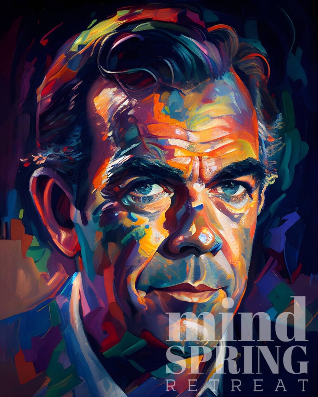 Joseph Campbell Oil Painting Art Print Portrait POSTER Psychology ...
