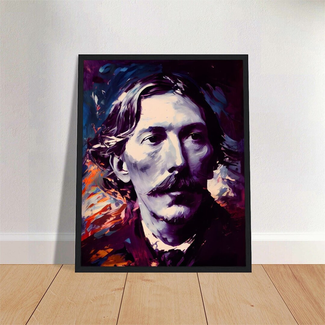 Robert Louis Stevenson Oil Painting Art Print Portrait POSTER 3 ...