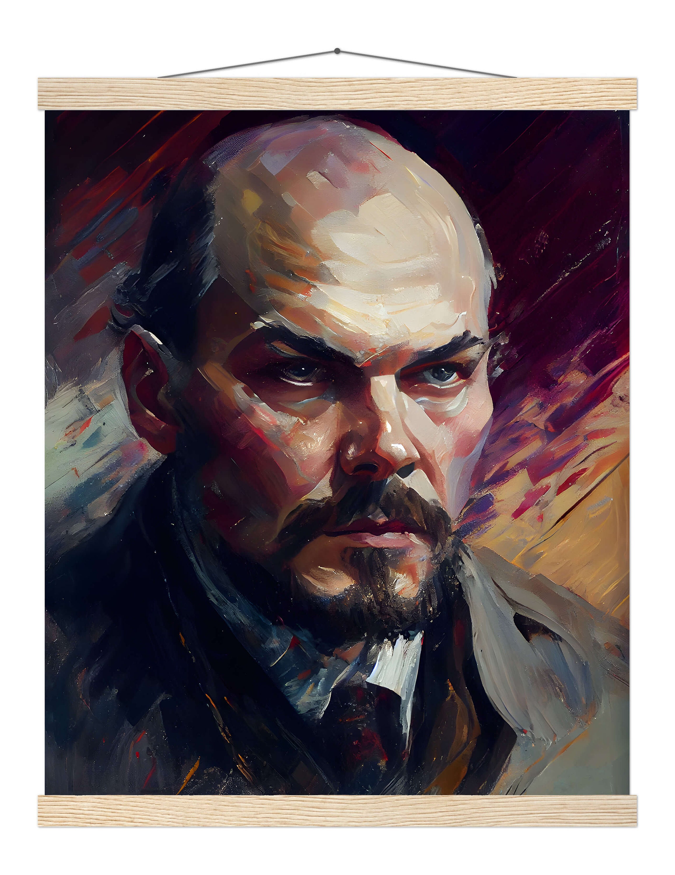 Vladimir Lenin Oil Painting Art Print Portrait POSTER - Etsy