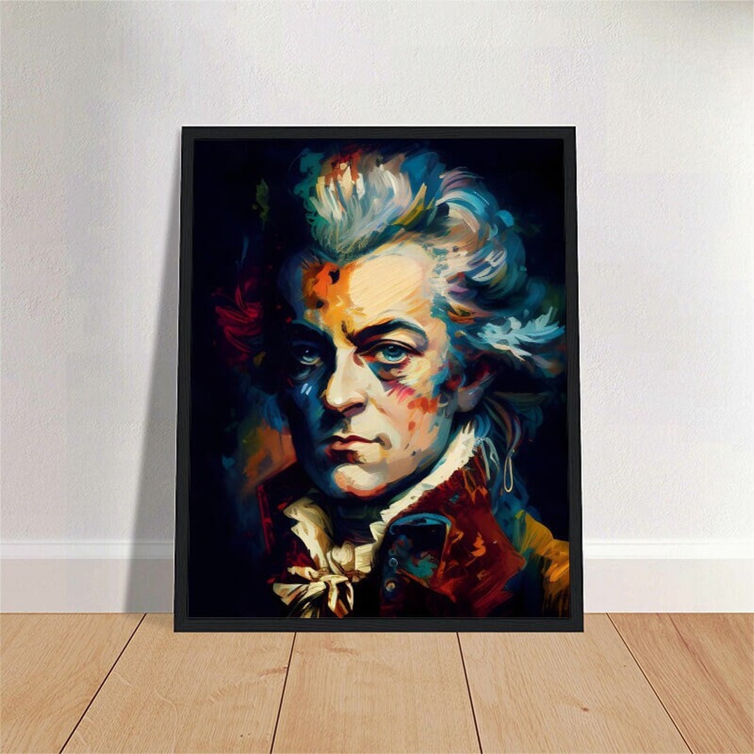 Wolfgang Amadeus Mozart Oil Painting Art Print Portrait POSTER 4 ...