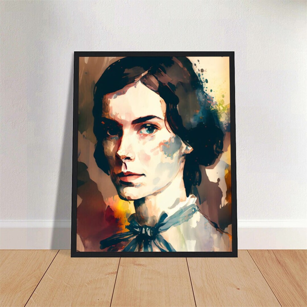 Emily Dickinson Watercolor Art Print Portrait POSTER 2 | Classic ...