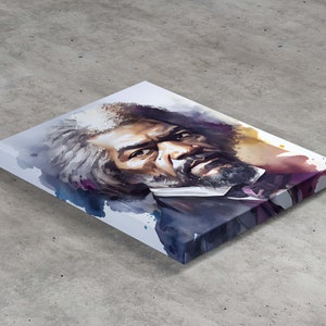 Frederick Douglass Watercolor Art Print Portrait POSTER | History ...