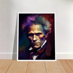 Arthur Schopenhauer Oil Painting Art Print Portrait POSTER 3 ...