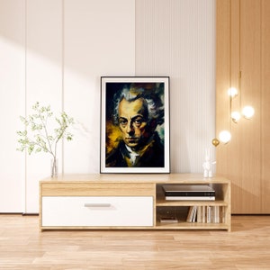 Immanuel Kant Oil Painting Art Print Portrait POSTER 1 | Philosophy ...