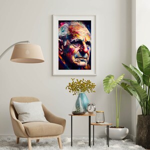 Karl Popper Oil Painting Art Print Portrait POSTER | Philosophy of ...