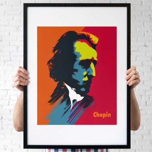 Frédéric Chopin Painting Art Print Portrait POSTER | Classical Music ...