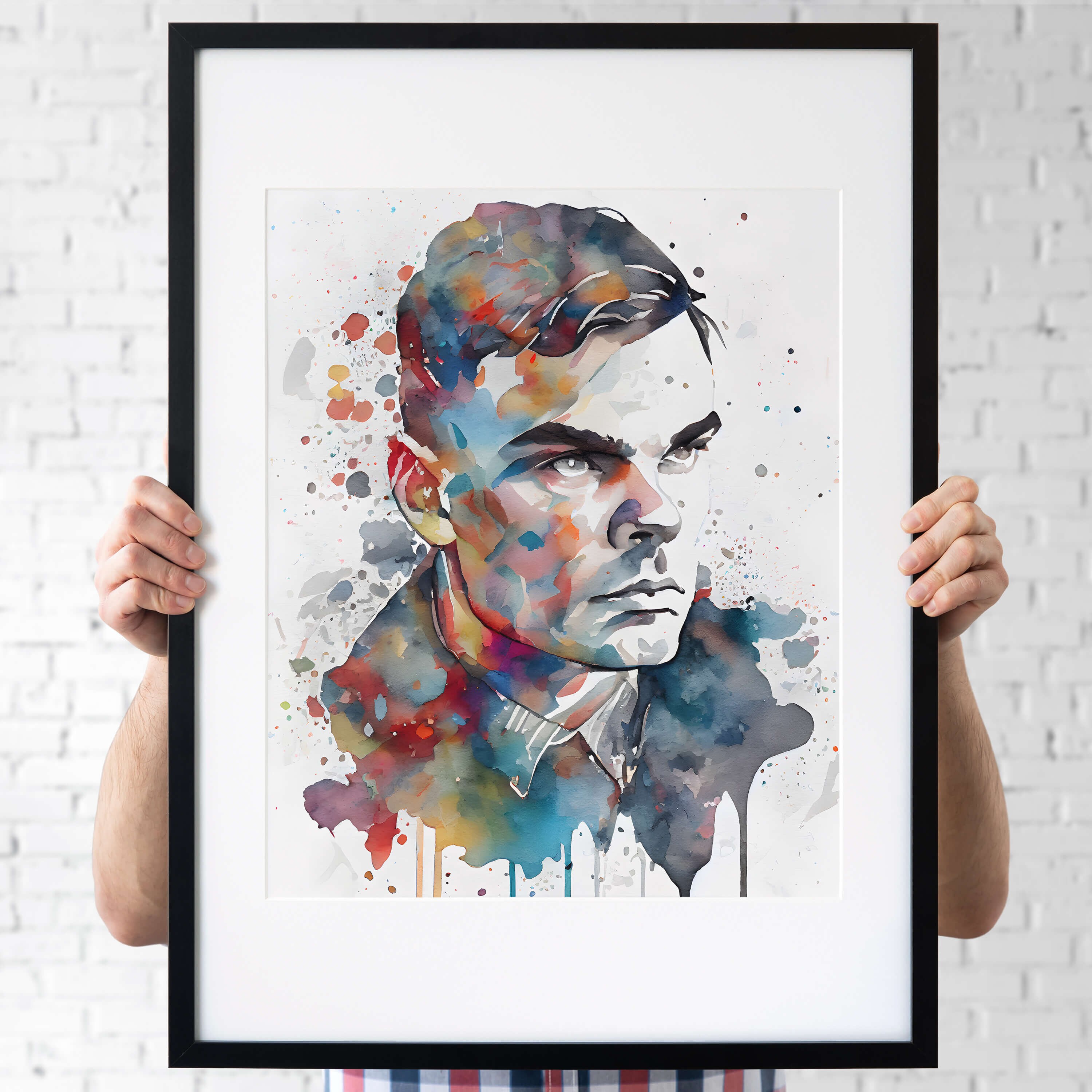 Alan Turing Watercolor Art Print Portrait POSTER Mathematics - Etsy