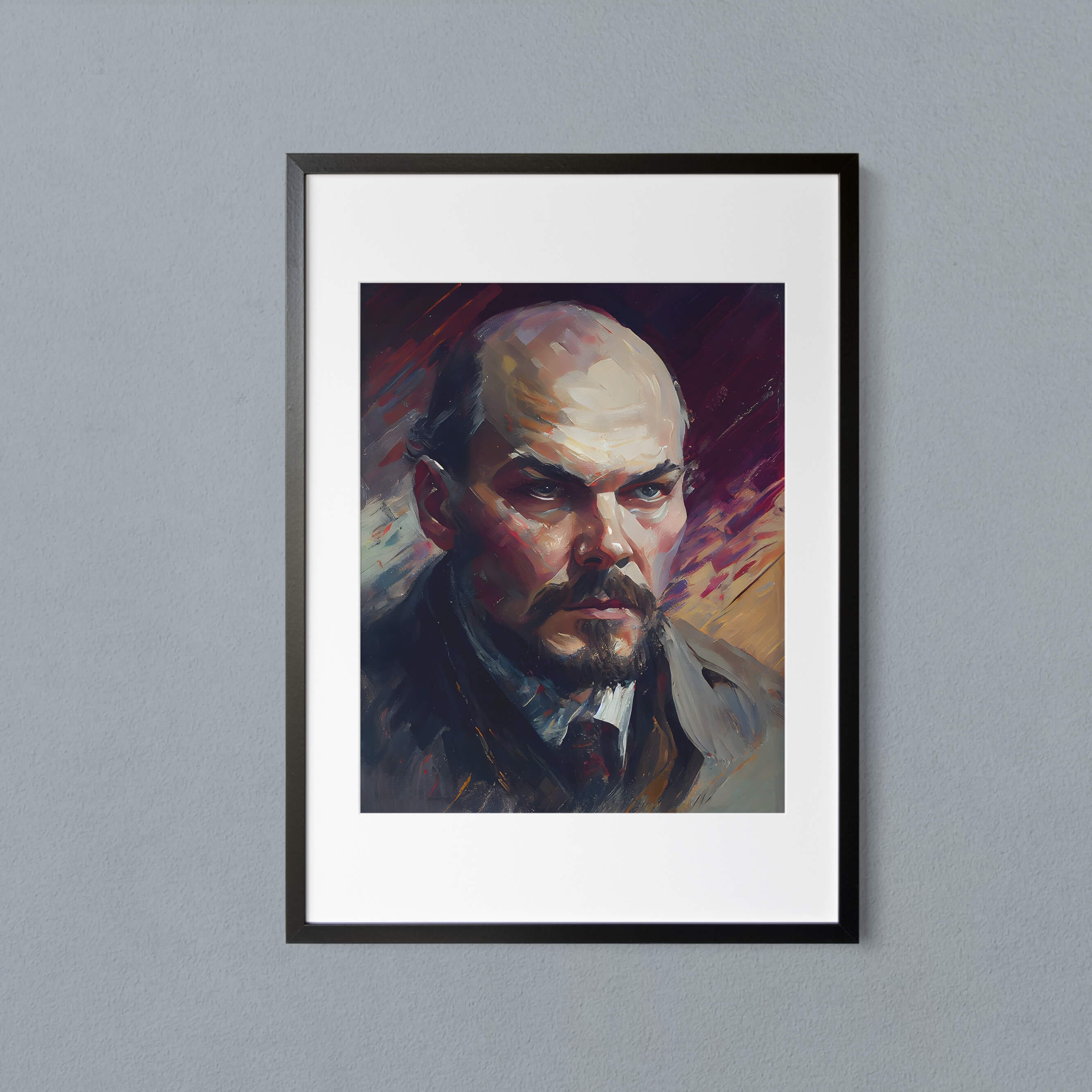 Vladimir Lenin Oil Painting Art Print Portrait POSTER - Etsy
