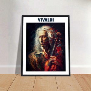 Antonio Vivaldi Oil Painting Art Print Portrait POSTER | Classical ...