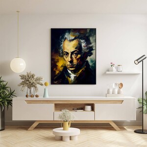 Immanuel Kant Oil Painting Art Print Portrait POSTER 1 | Philosophy ...