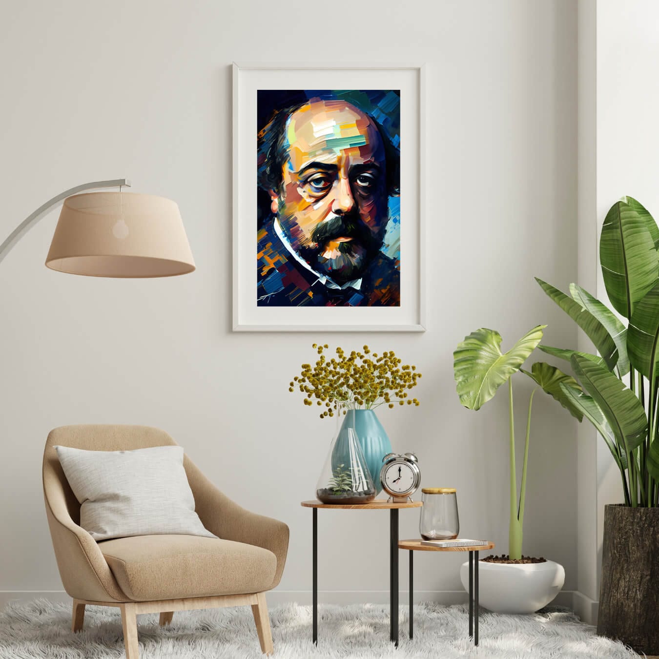 Gustave Flaubert Oil Painting Art Print Portrait POSTER | Classic ...