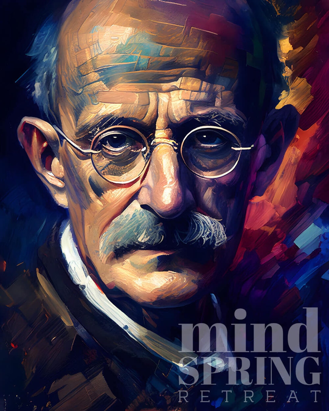 Max Planck Oil Painting Art Print Portrait POSTER Science - Etsy