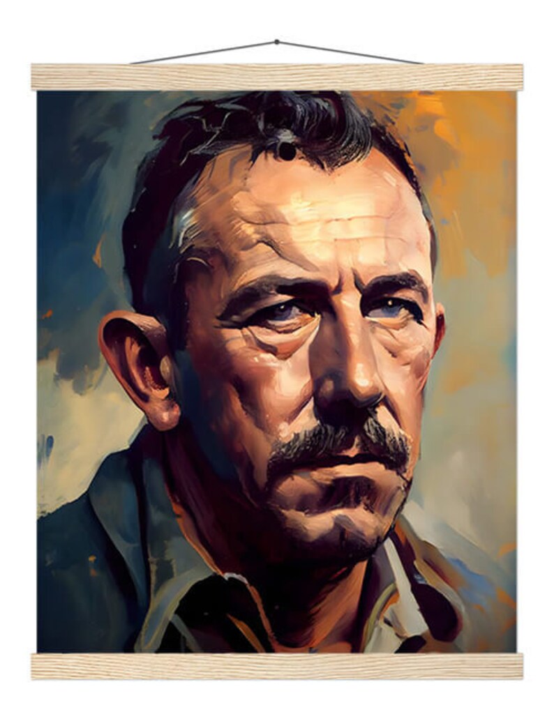 John Steinbeck Oil Painting Art Print Portrait POSTER - Etsy