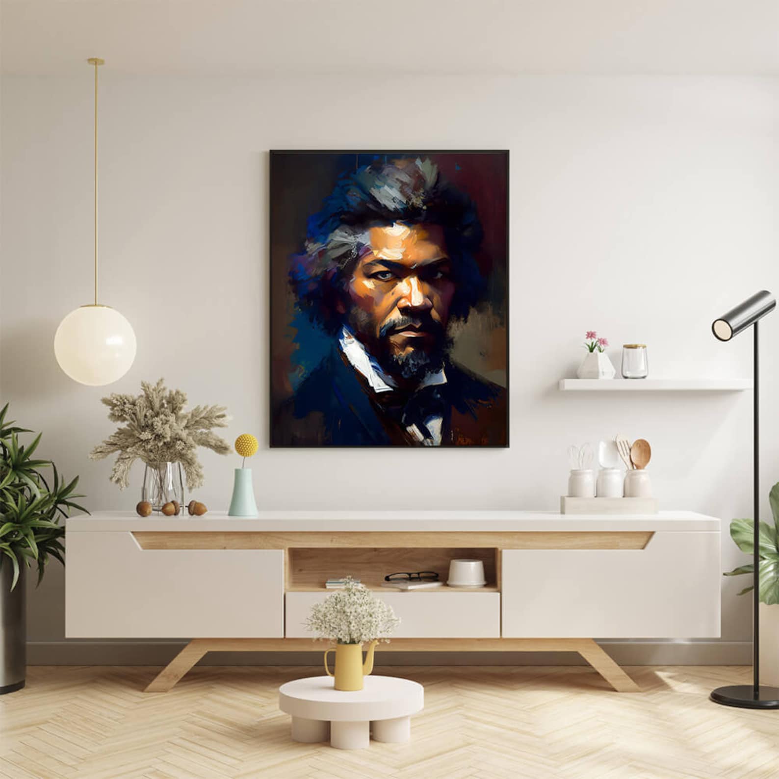 Frederick Douglass Oil Painting Art Print Portrait POSTER 3 | History ...