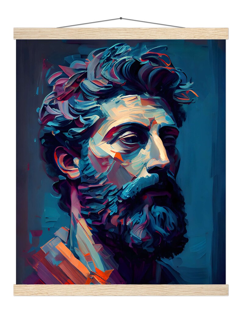 Marcus Aurelius Oil Painting Art Print Portrait POSTER 1 - Etsy