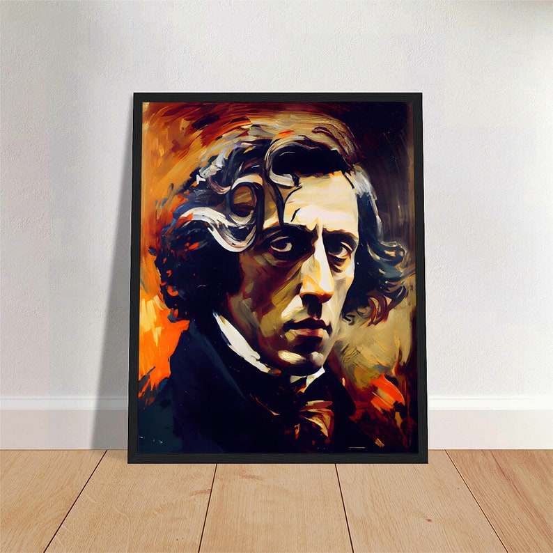 Frédéric Chopin Oil Painting Art Print Portrait POSTER 4 - Etsy