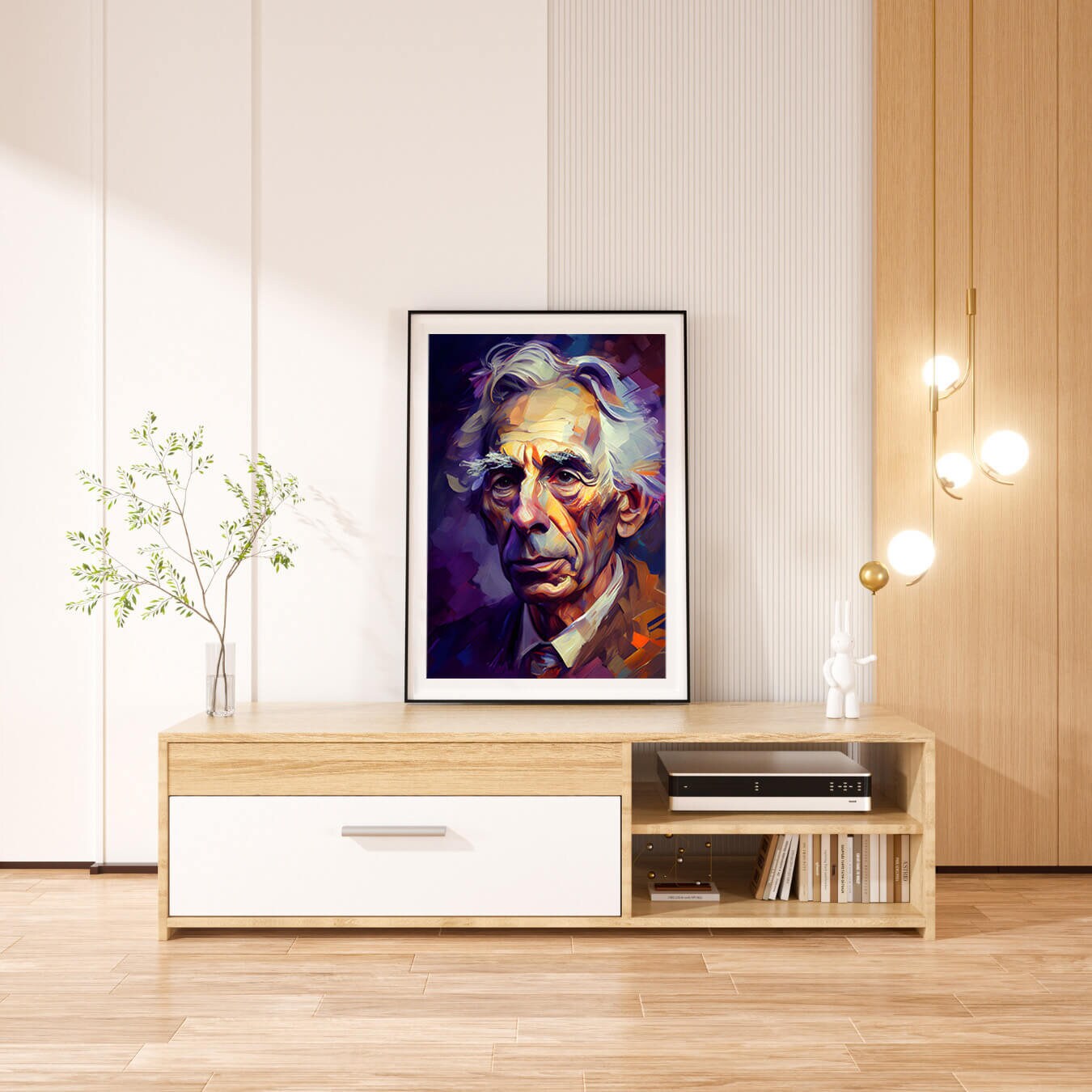 Bertrand Russell Oil Painting Art Print Portrait POSTER | Philosophy ...