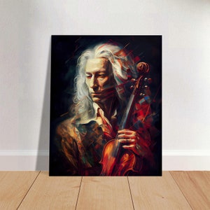 Antonio Vivaldi Oil Painting Art Print Portrait POSTER | Classical ...