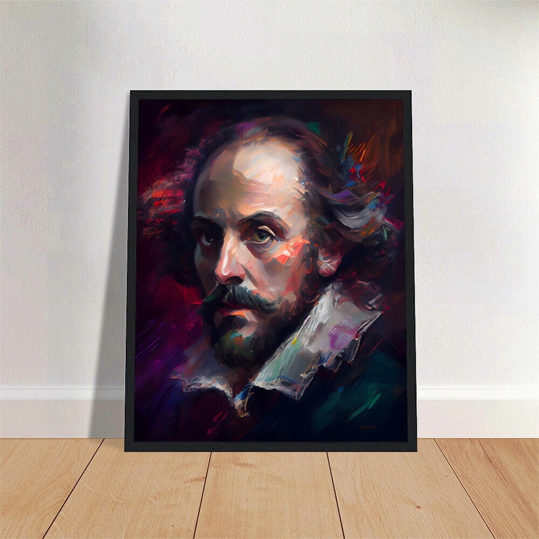 William Shakespeare Oil Painting Art Print Portrait POSTER 1 | Classic ...